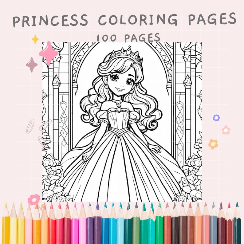 100 Princess Coloring Pages for Kids, Princess Coloring Sheets ...