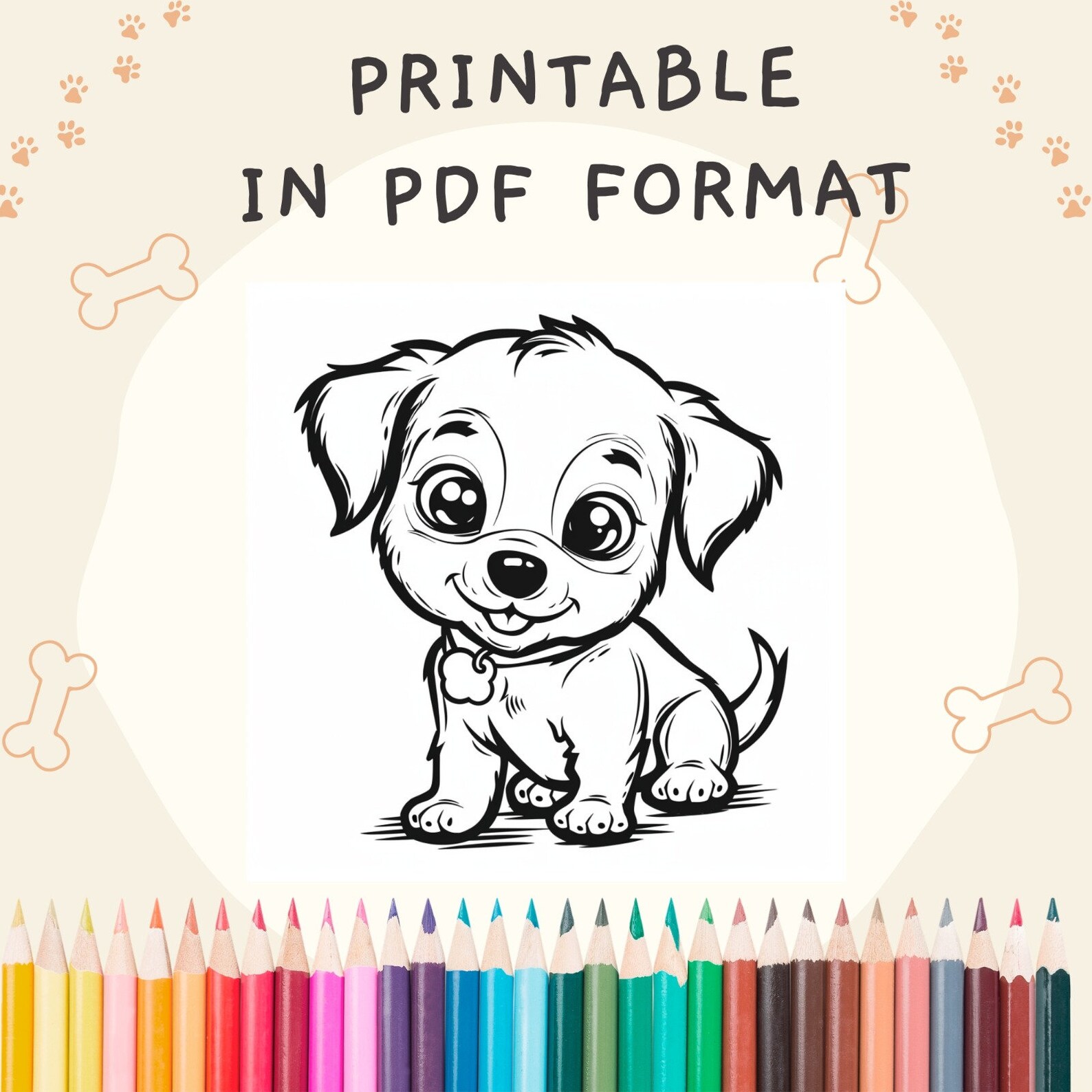 120+ Dog Coloring Pages for Kids, Printable Coloring Pages for Children ...
