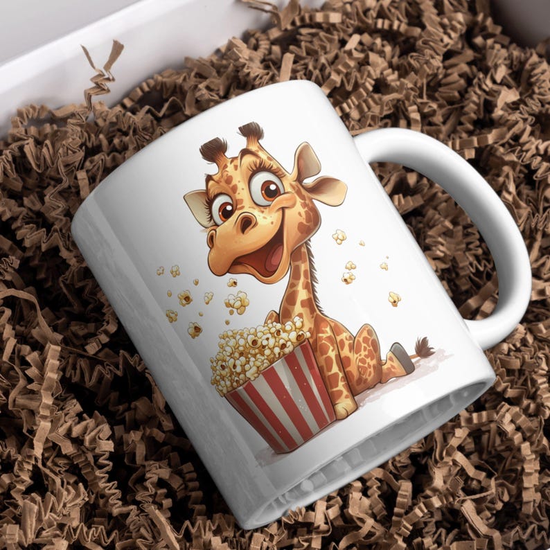 Cute Animals With Popcorn Clipart | 16 Funny Pet PNG Images | Cartoon ...