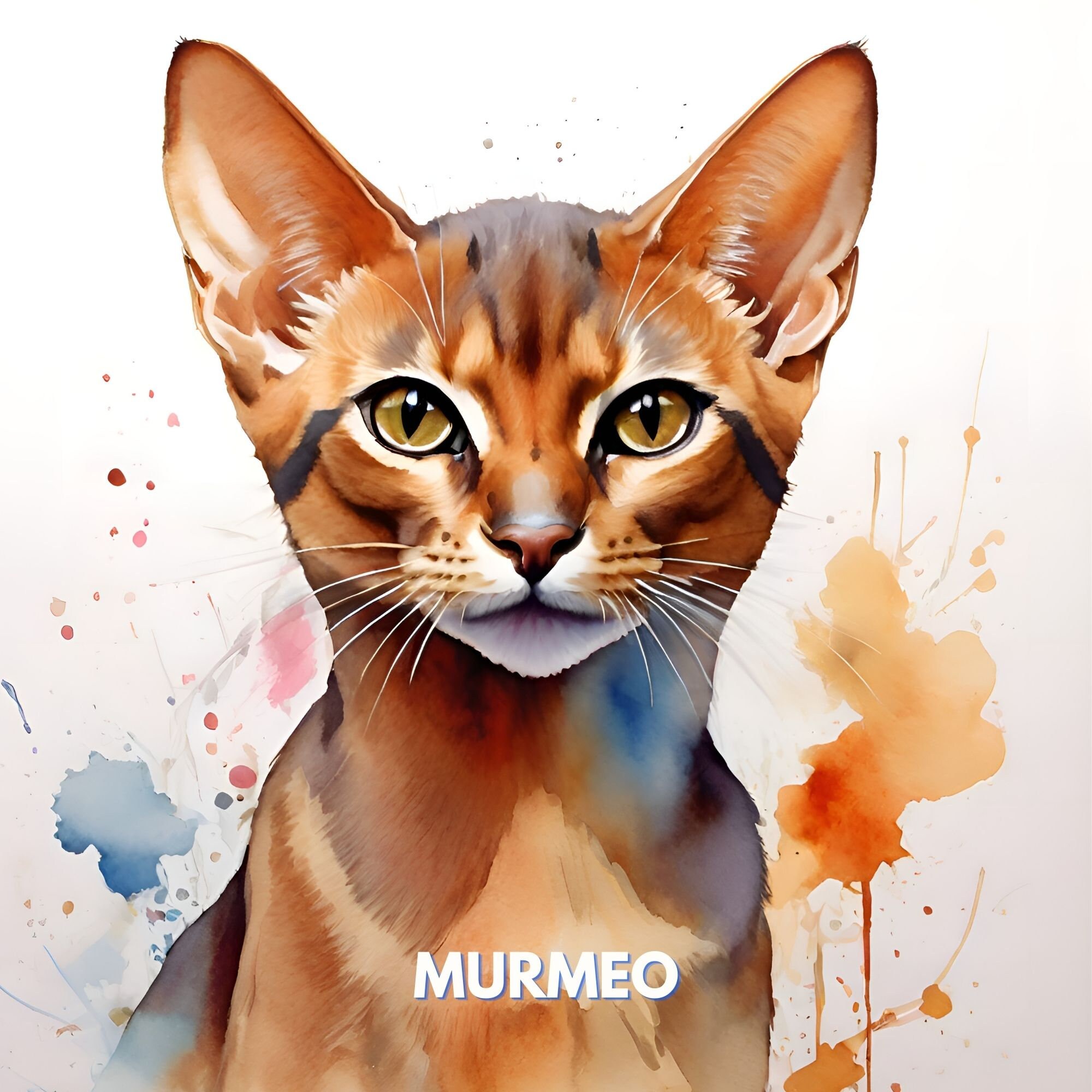 Abyssinian Clipart, Set of 10 Realistic Illustrations, Card Making ...