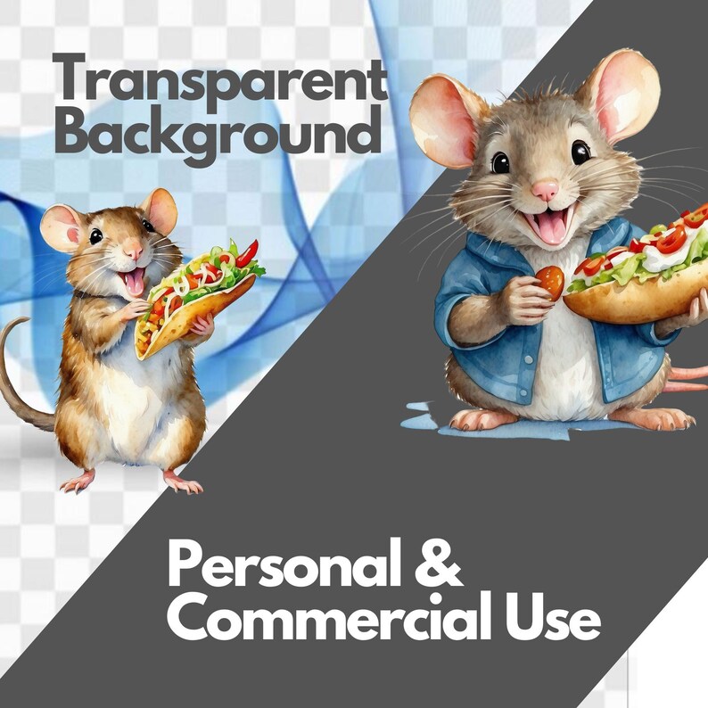 Rat With Fish Taco Clipart, 18 Magical PNG Images, Full Commercial Use ...
