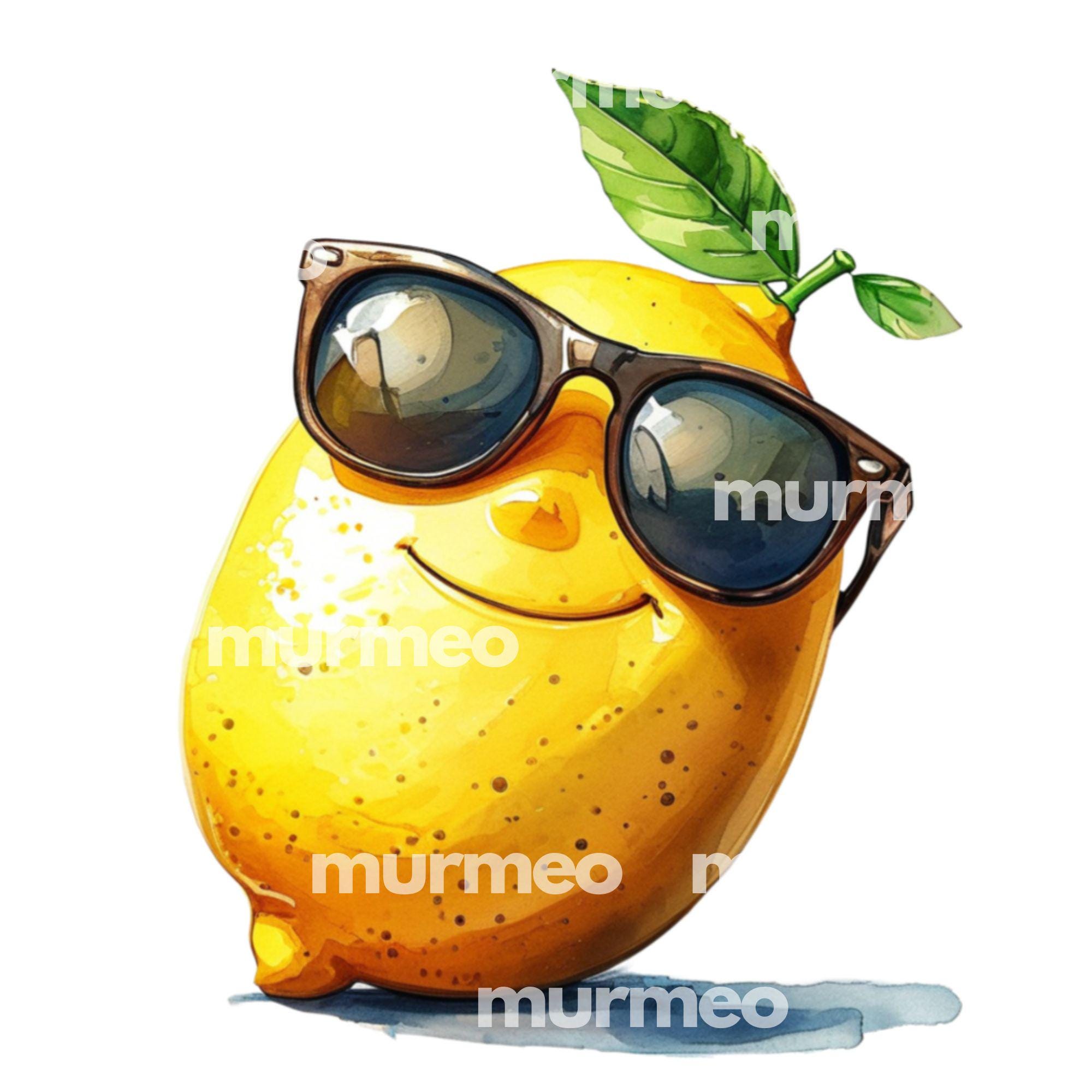 Lemon Emotes Clipart Set, 15 PNG Images With Transparent Background ...