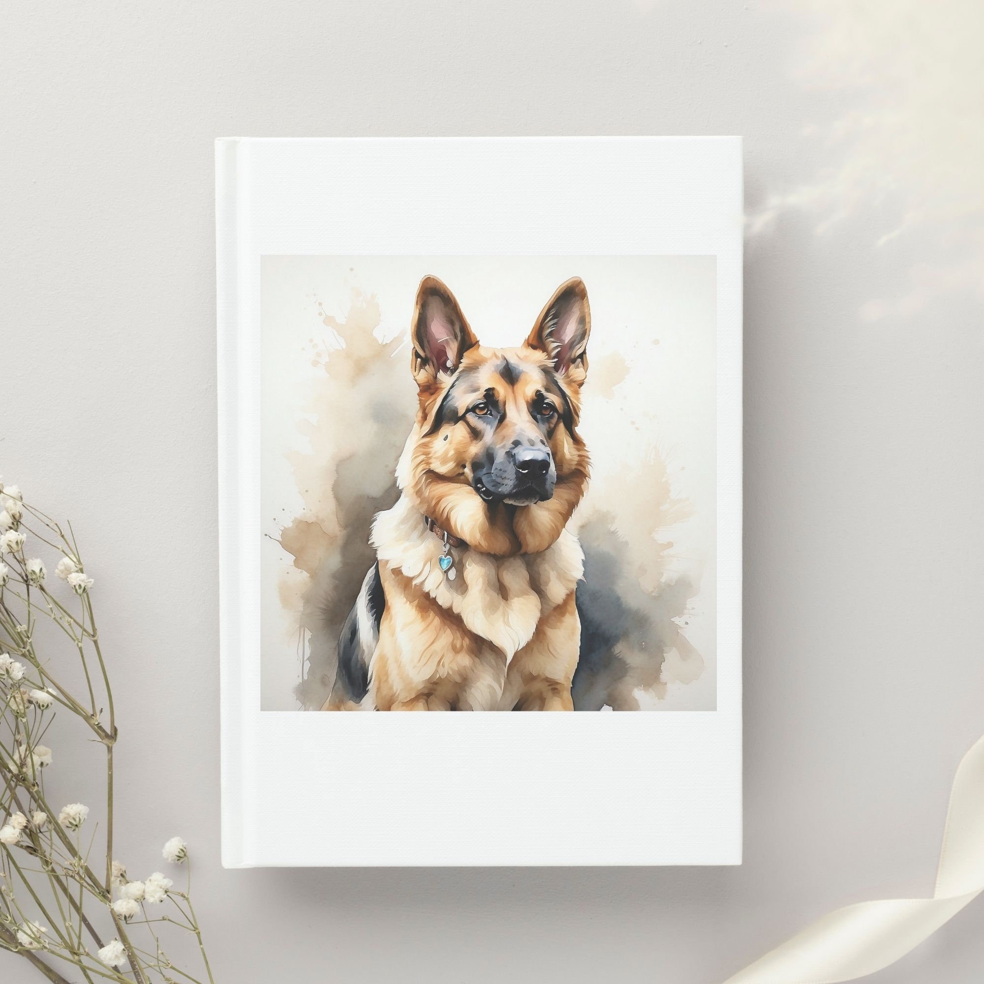 25 German Shepherd Clipart Set Watercolor Alsatian Digital Download ...