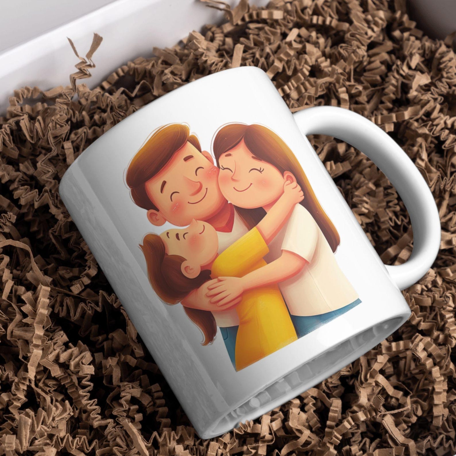 Happy Family Clipart Bundle PNG 300DPI, Cute Cartoon Family Clip Art ...