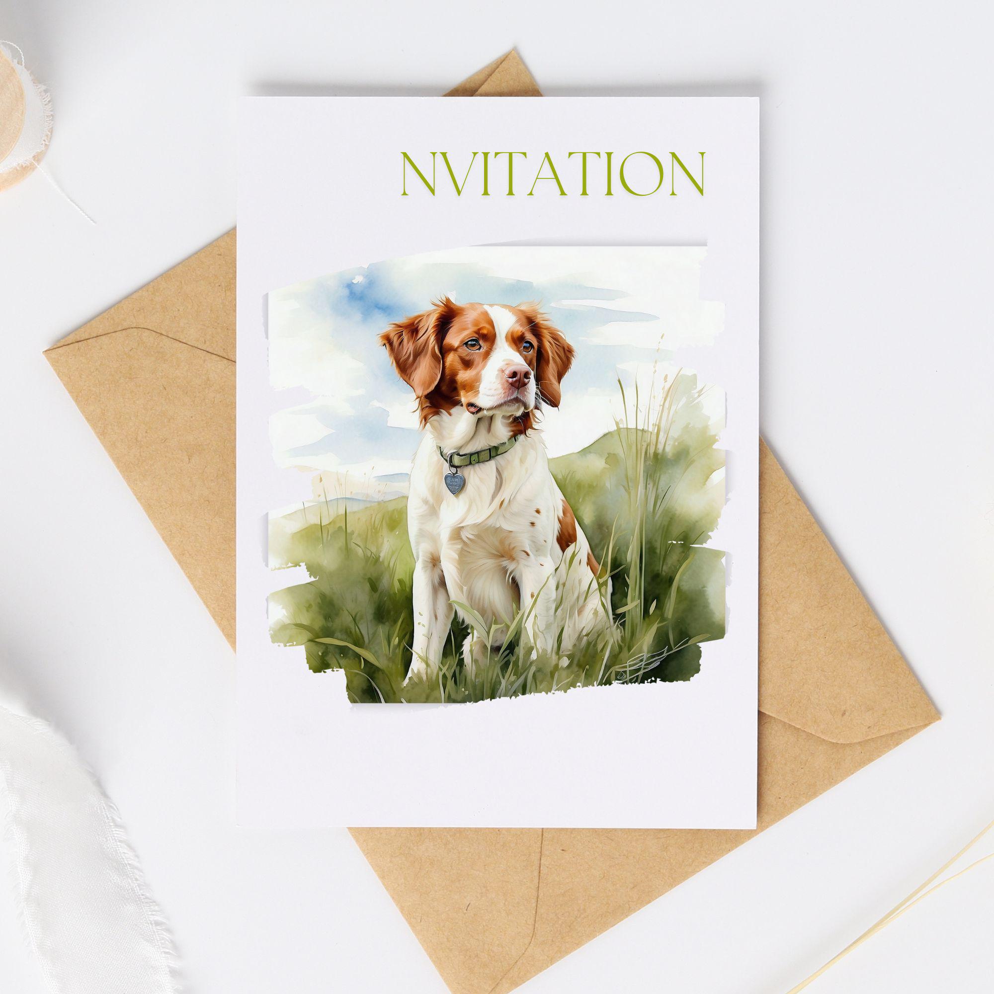 Brittany Spaniel Watercolor Clipart Bundle, Cute Spaniel Dog PNG Files ...