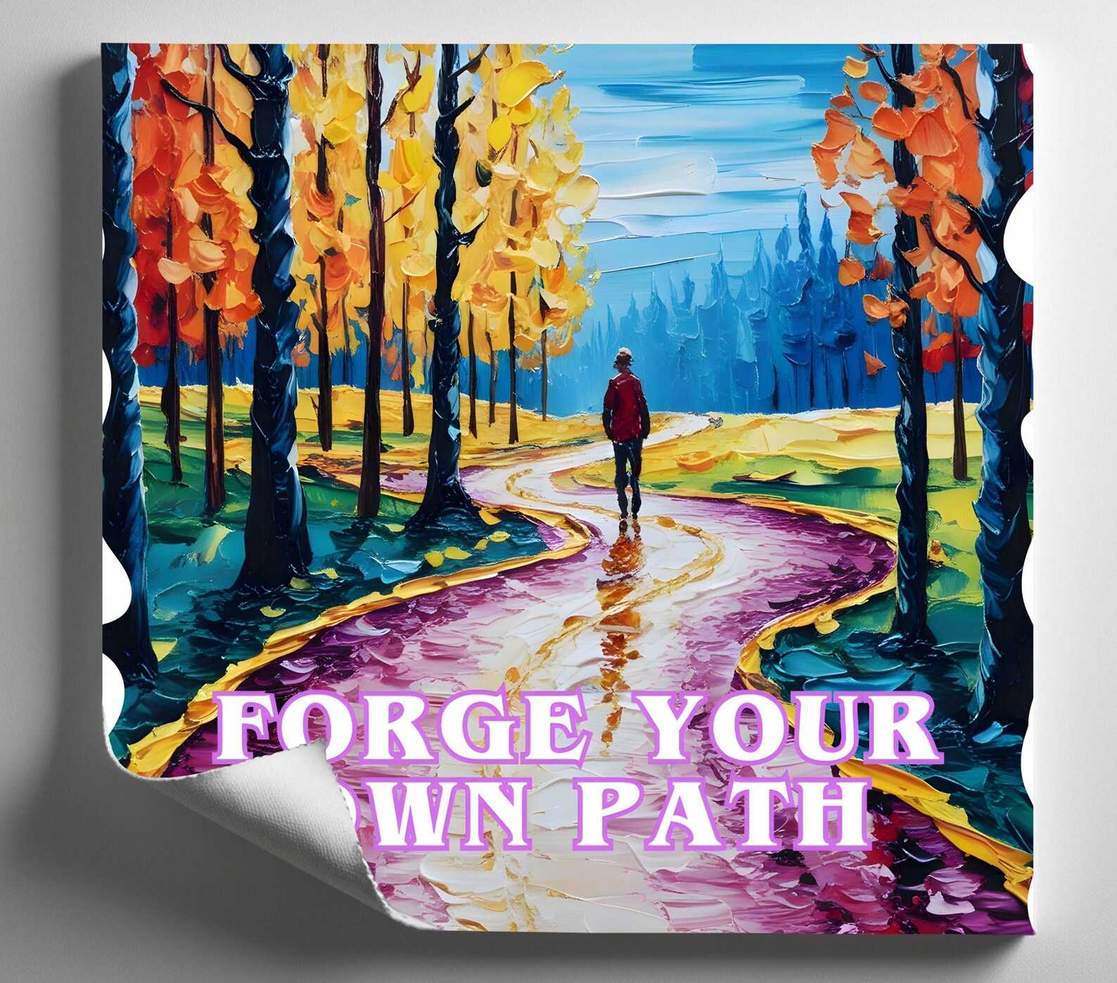 Forge Your Own Path 20 Oz Motivational Tumbler, Man Working Through the ...