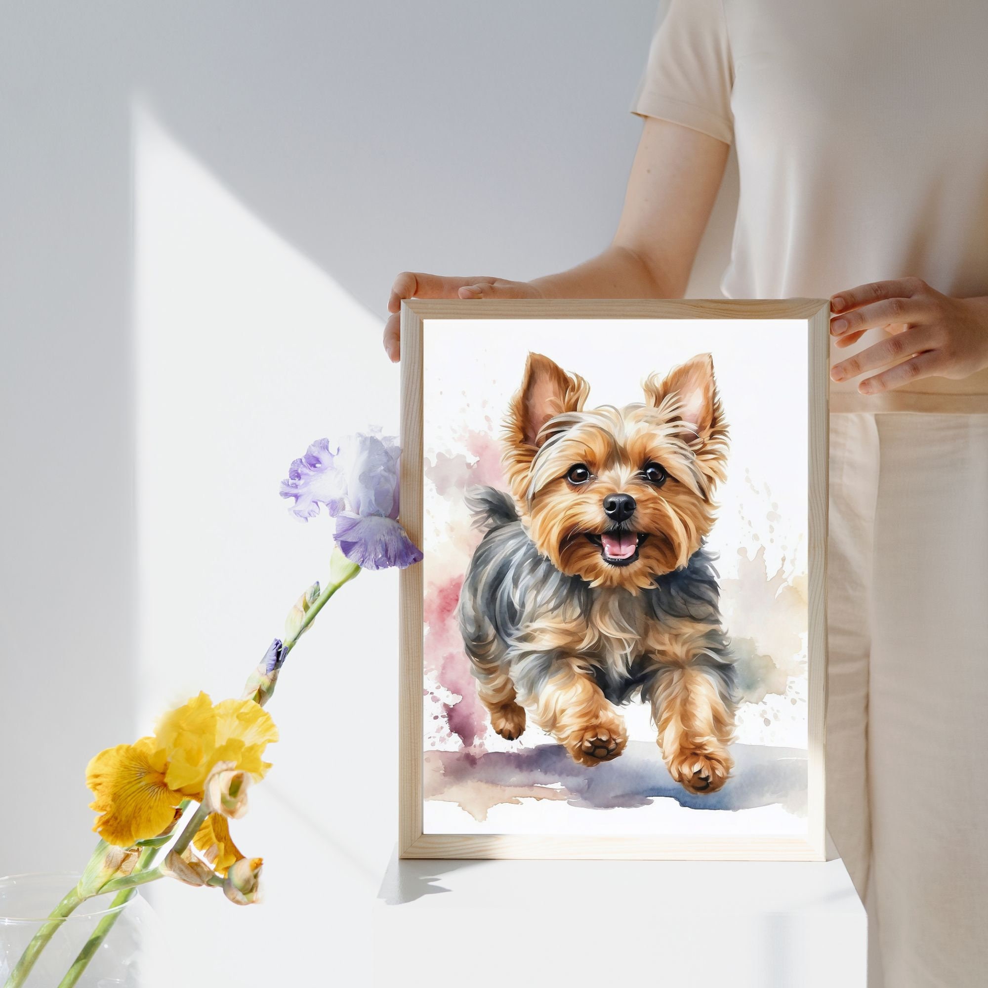 24 Yorkshire Terrier Clipart Set | Watercolor Yorkshire Terrier ...