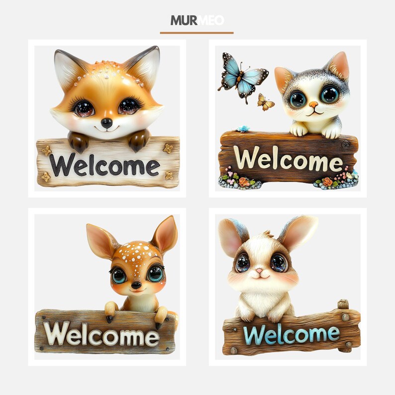 Cute Welcome Animals PNG Clipart Bundle With 16 Adorable Pet ...