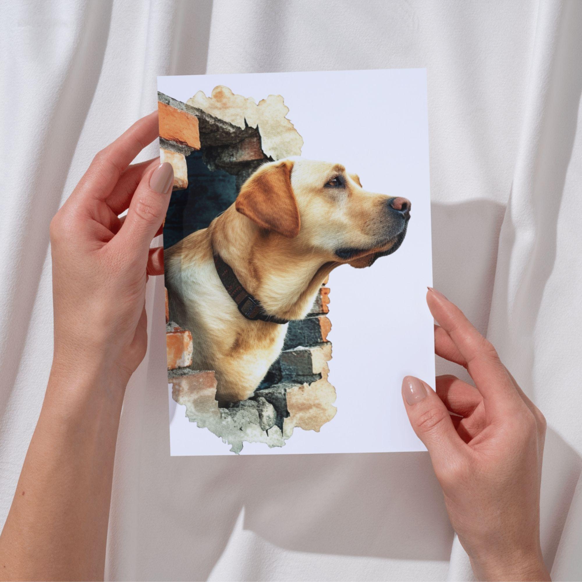 Peeking Out Labrador Dogs PNG Clipart Bundle, Cute Labrador Retriever ...