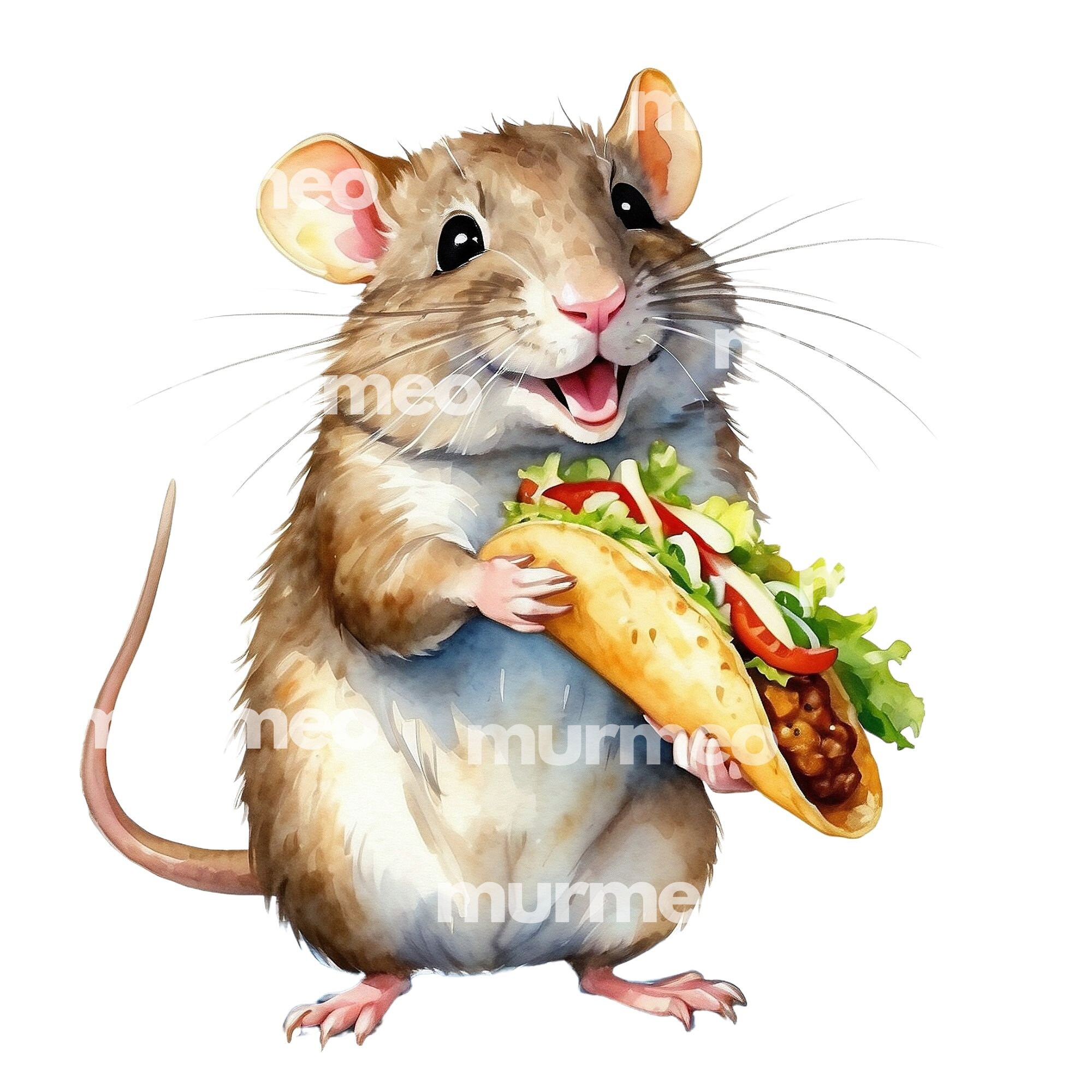 Rat With Fish Taco Clipart, 18 Magical PNG Images, Full Commercial Use ...