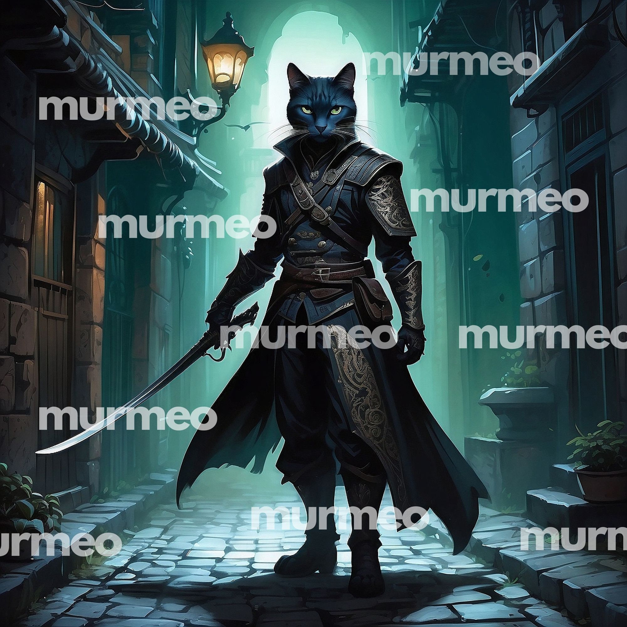 Assassins Cats Clipart Bundle High-quality JPG, Cat Embroidery Animal ...