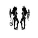 Angel Devil Vinyl Decal Set *whole Decal Can Be Cut Into 2 *high ...