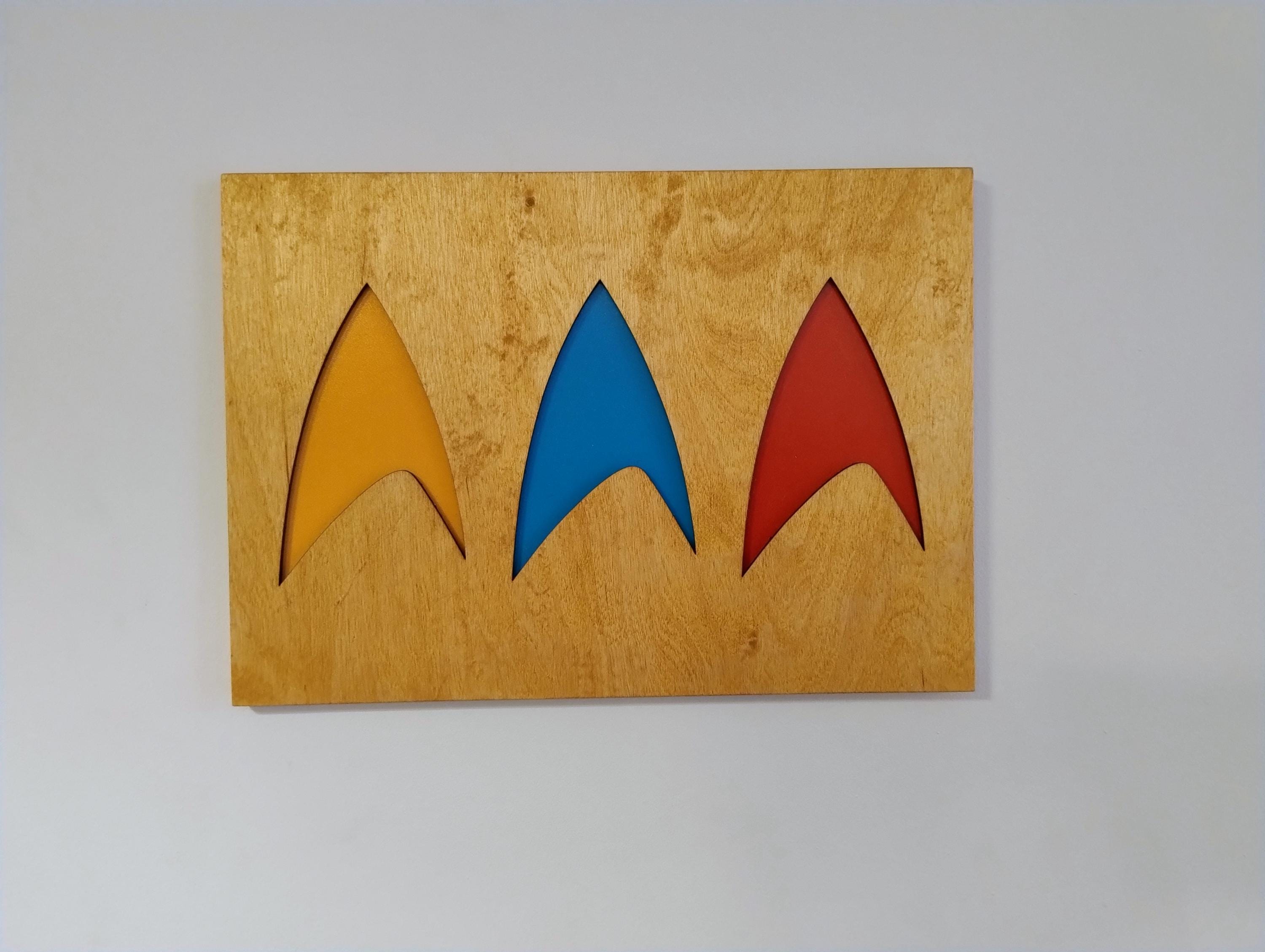 Wooden Star Trek Poster, Wooden Art, Minimalist Poster, A4 - Etsy