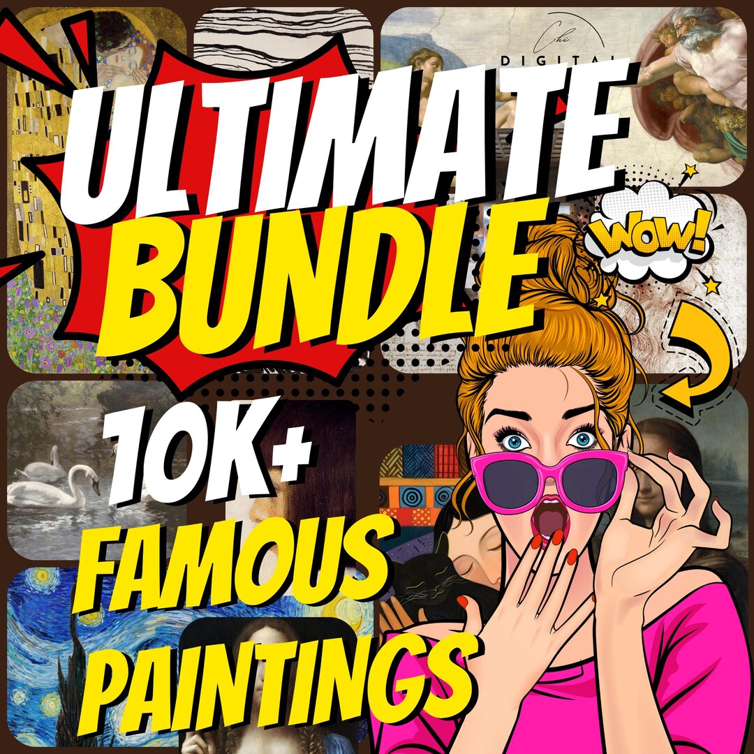 10k+ Famouspaintings Bundle Printable Art Mega Bundle | Monet, Van Gogh ...