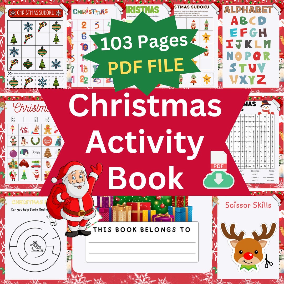 100+ Educational Christmas Activities for Kids | Printable Coloring ...