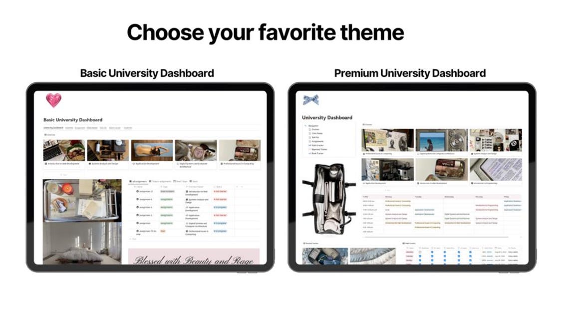 Notion Template University Planner | Academic Planner, University ...