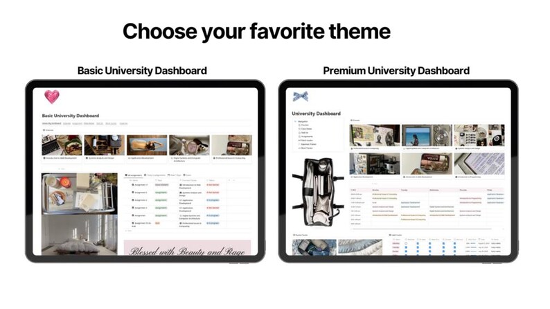 Notion Template University Planner | Academic Planner, University ...