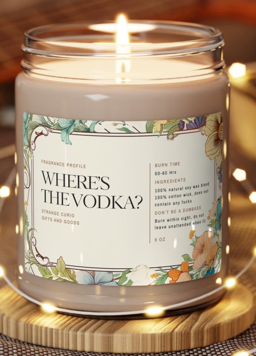 Where's the Vodka 100% Natural Soy Wax Blend Candle Gift - Etsy