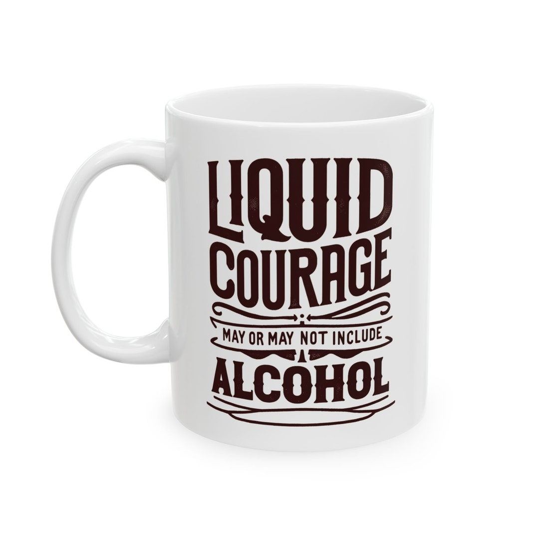 Liquid Courage Mug - Gamer or RPG Lover's Drinkware for Any Beverage ...