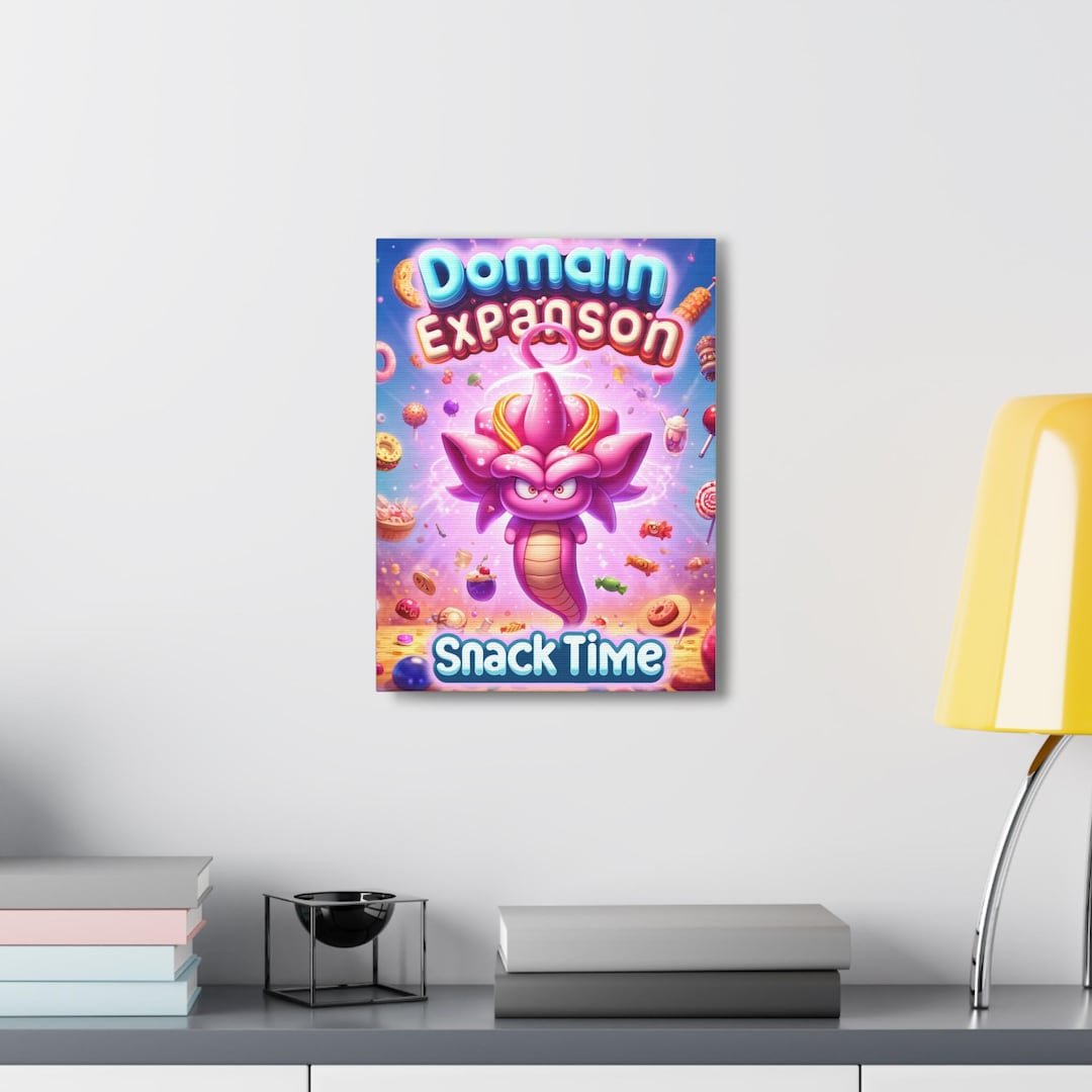 Domain Expansion - Snack Time Canvas Print - Colorful and Whimsical ...