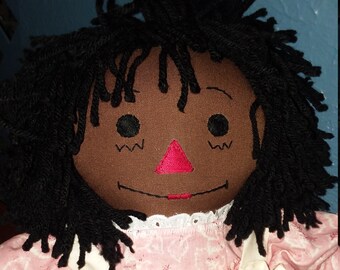African American Raggedy Ann Doll - Etsy