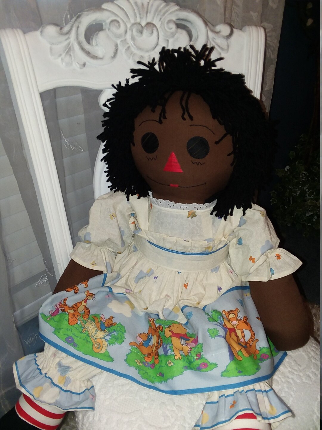 Mahogany 36" Raggedy Ann Handmade Doll, Ethnic Doll, Biracial Dolls ...