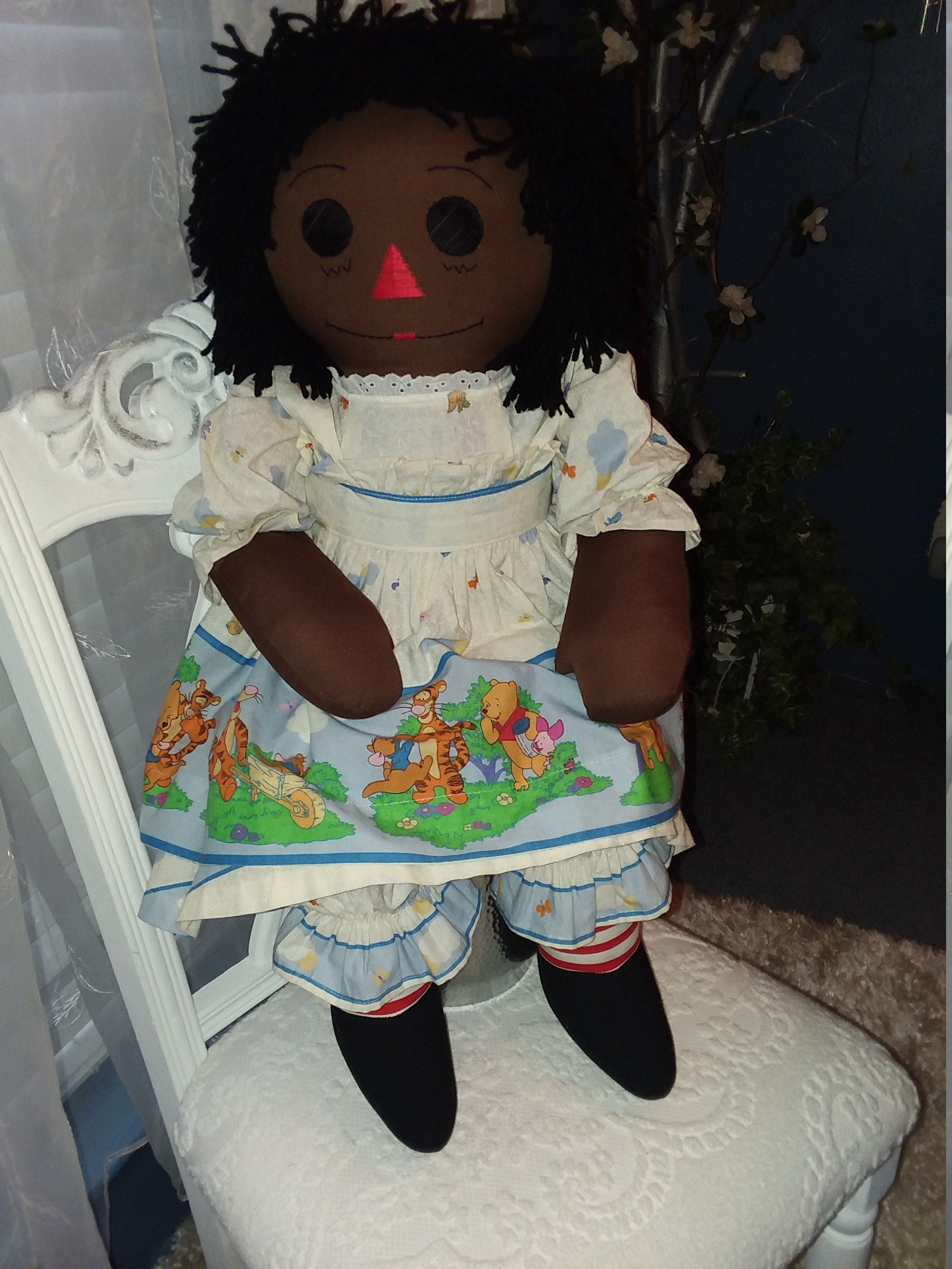 Mahogany 36 Raggedy Ann Handmade Doll, Ethnic Doll, Biracial Dolls ...