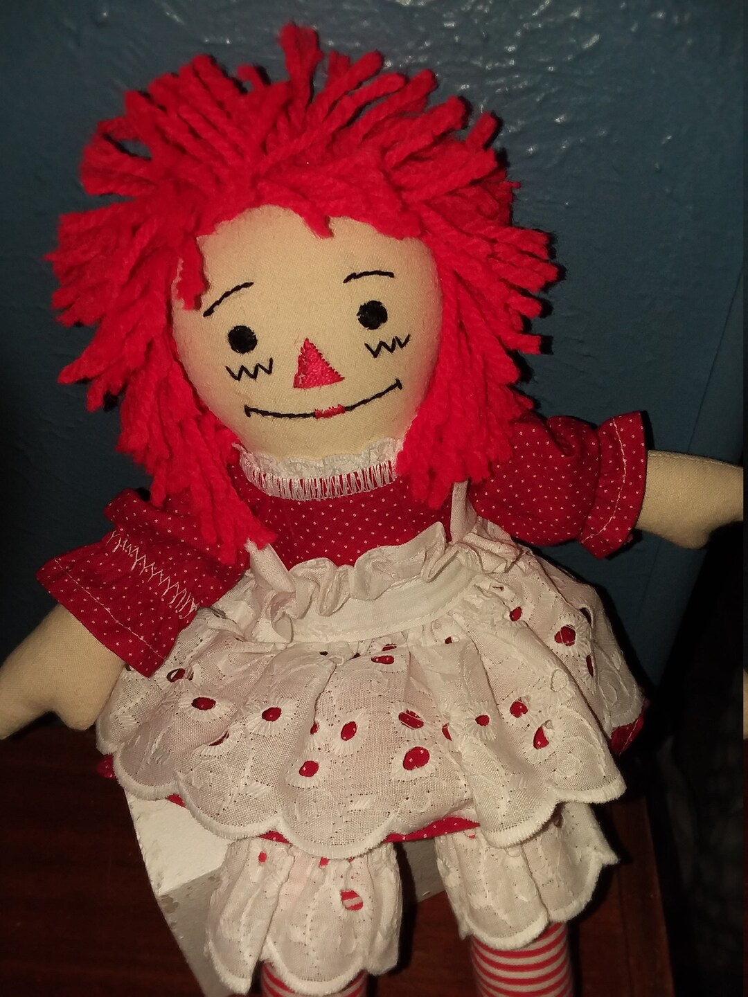 Classic Ivory 10" Raggedy Ann Handmade Doll-soft Doll-rag Doll-vantage ...