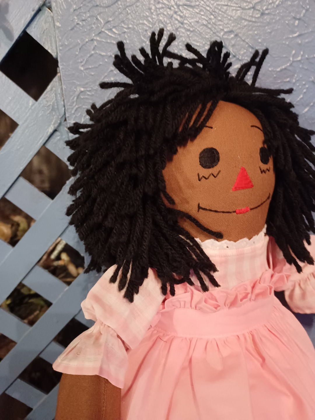 Ebony 20" Raggedy Ann Handmade Doll-ethnic Doll-baby Gift-african ...