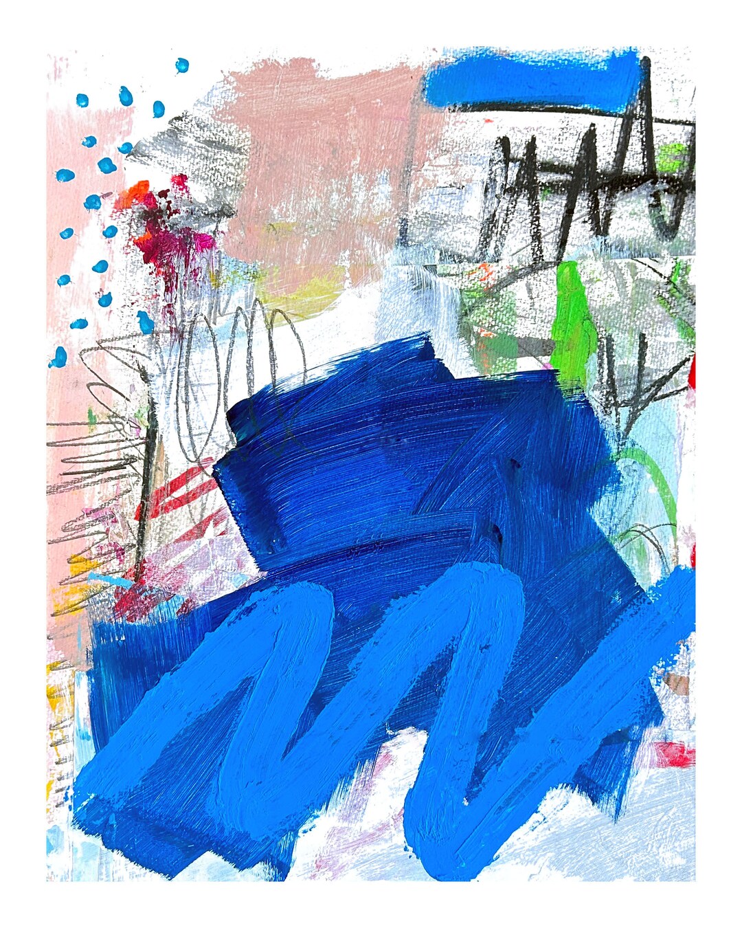 Tidal Wave Abstract Art Print - Etsy