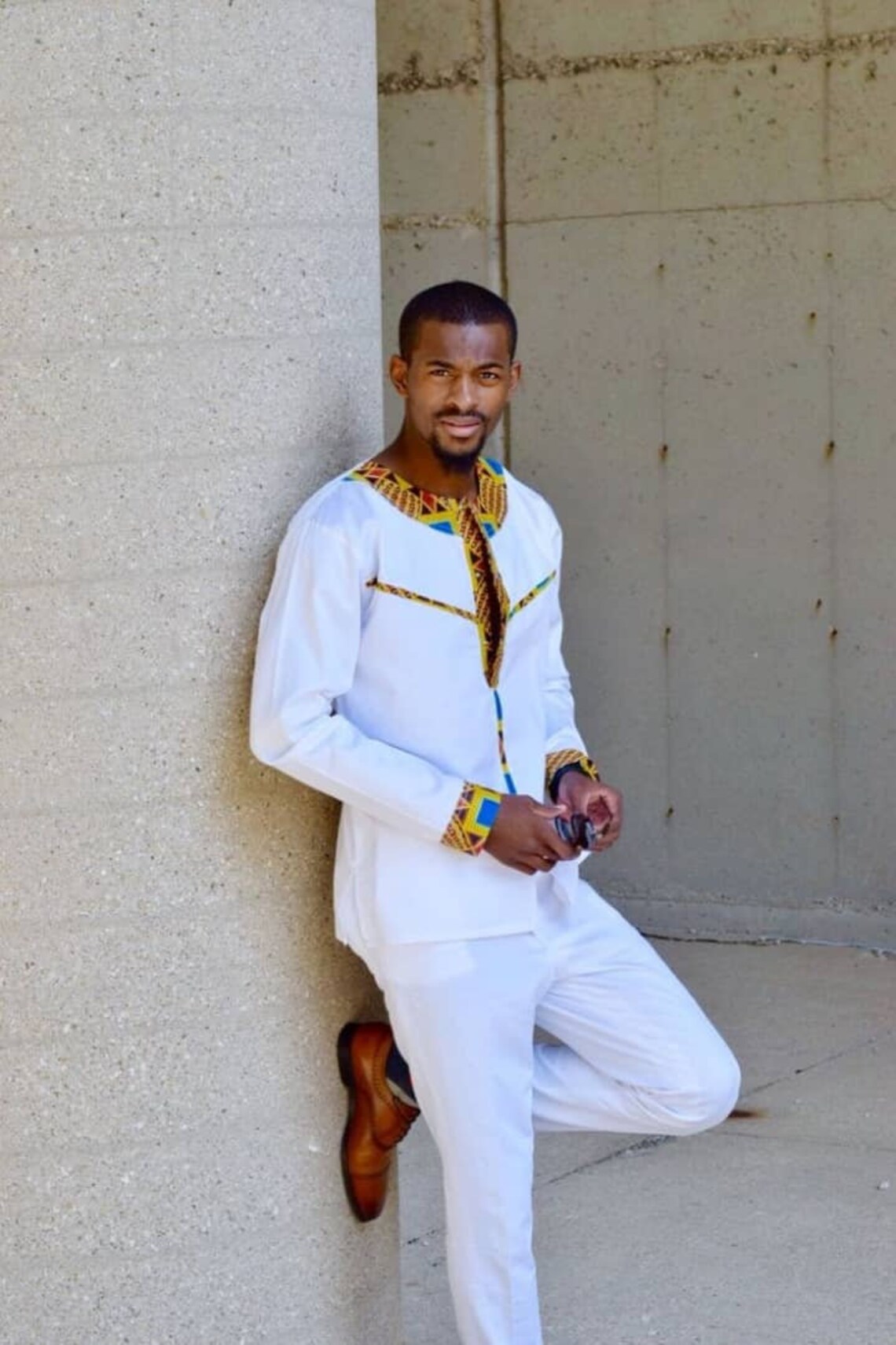 African Formal Wear men, Top and Bottom - Etsy