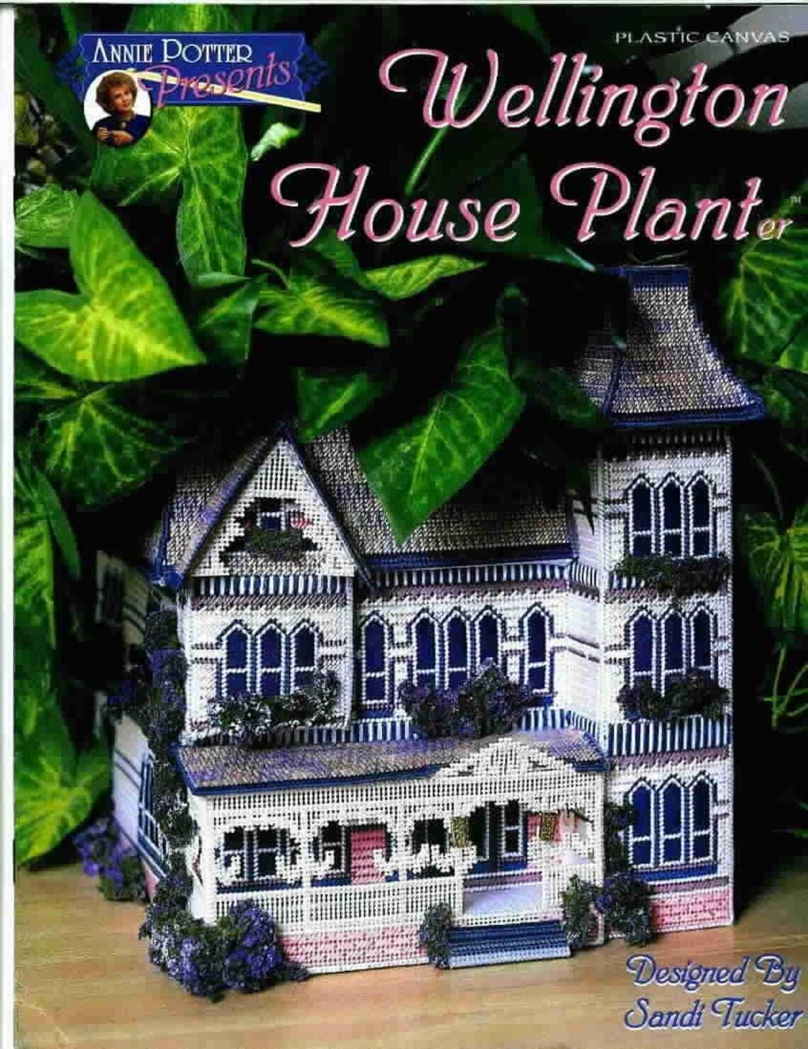Wellington House Planter Pattern in PDF English Plastic Canvas Pattern ...