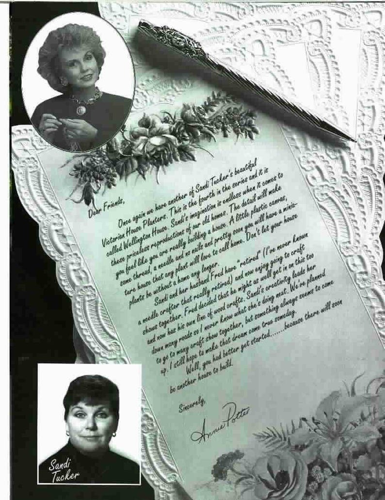 Wellington House Planter Pattern in PDF English Plastic Canvas Pattern ...