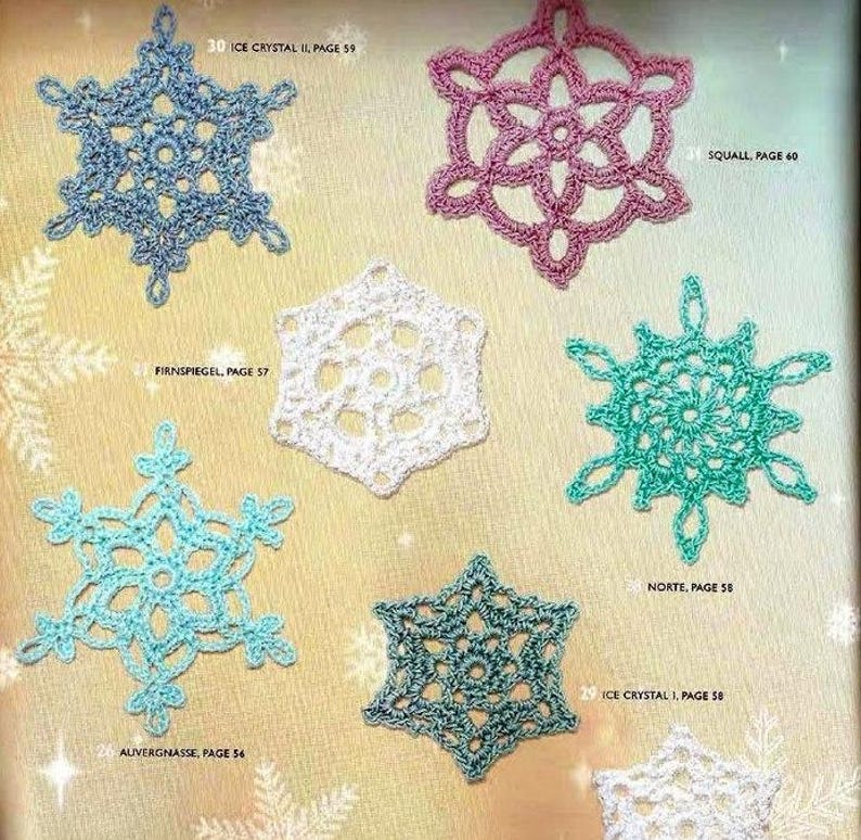 100 Snowflakes to Crochet Pattern in PDF English Vintage Pattern ...