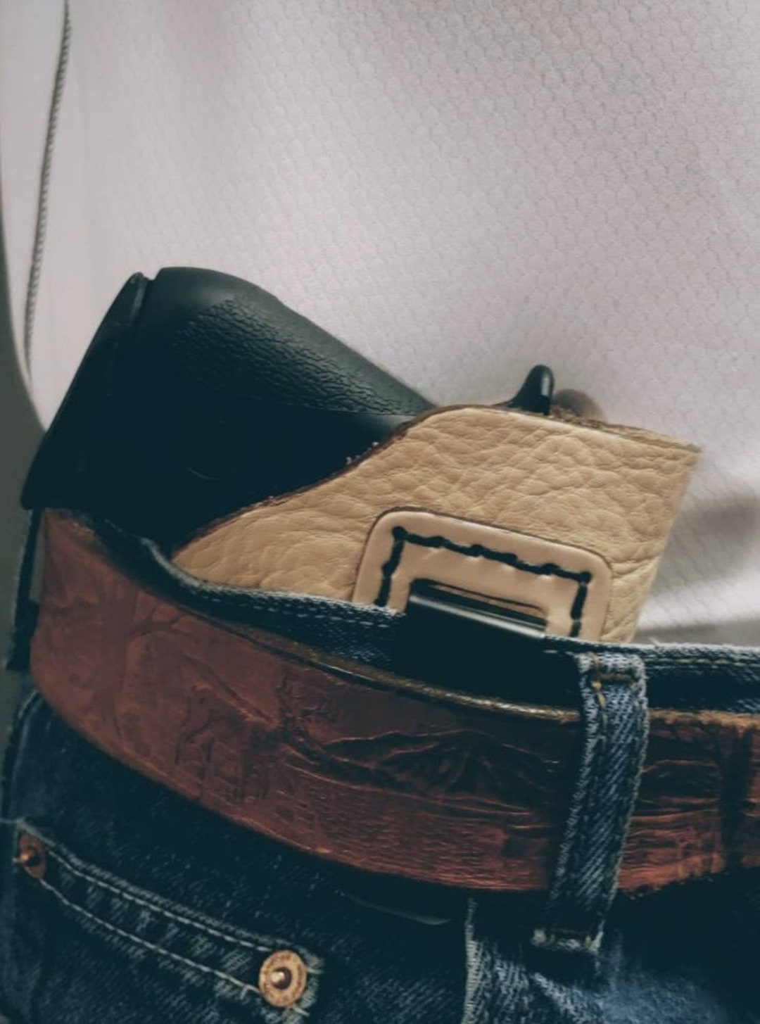Inside the Waistband Concealed Carry Leather Holster - Etsy