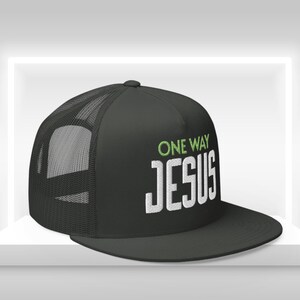 Jesus Hat Christian Trucker Cap Sun Protection Scripture Snapback Gift ...