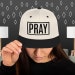 Pray Snapback Christian Hat Religious Cap Scripture Lid Gray Religious ...