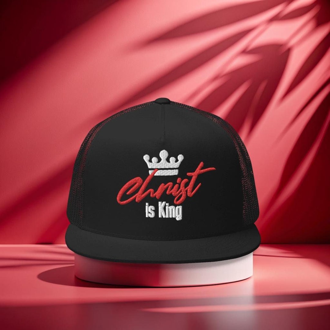 Christ is King Hat Jesus Snapback Christian Cap God Scipture Inspired ...