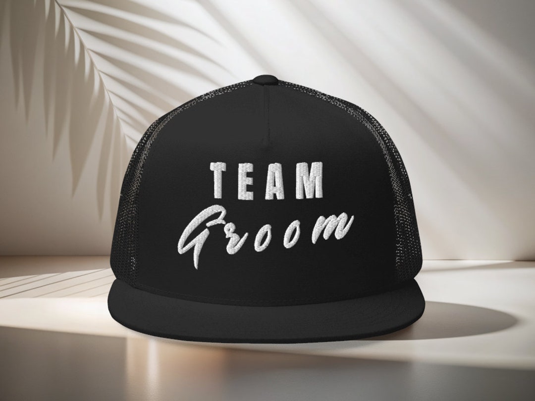 Team Groom Cap Wedding Groomsmen Hat Bachelor Party Hats Matching Lid ...