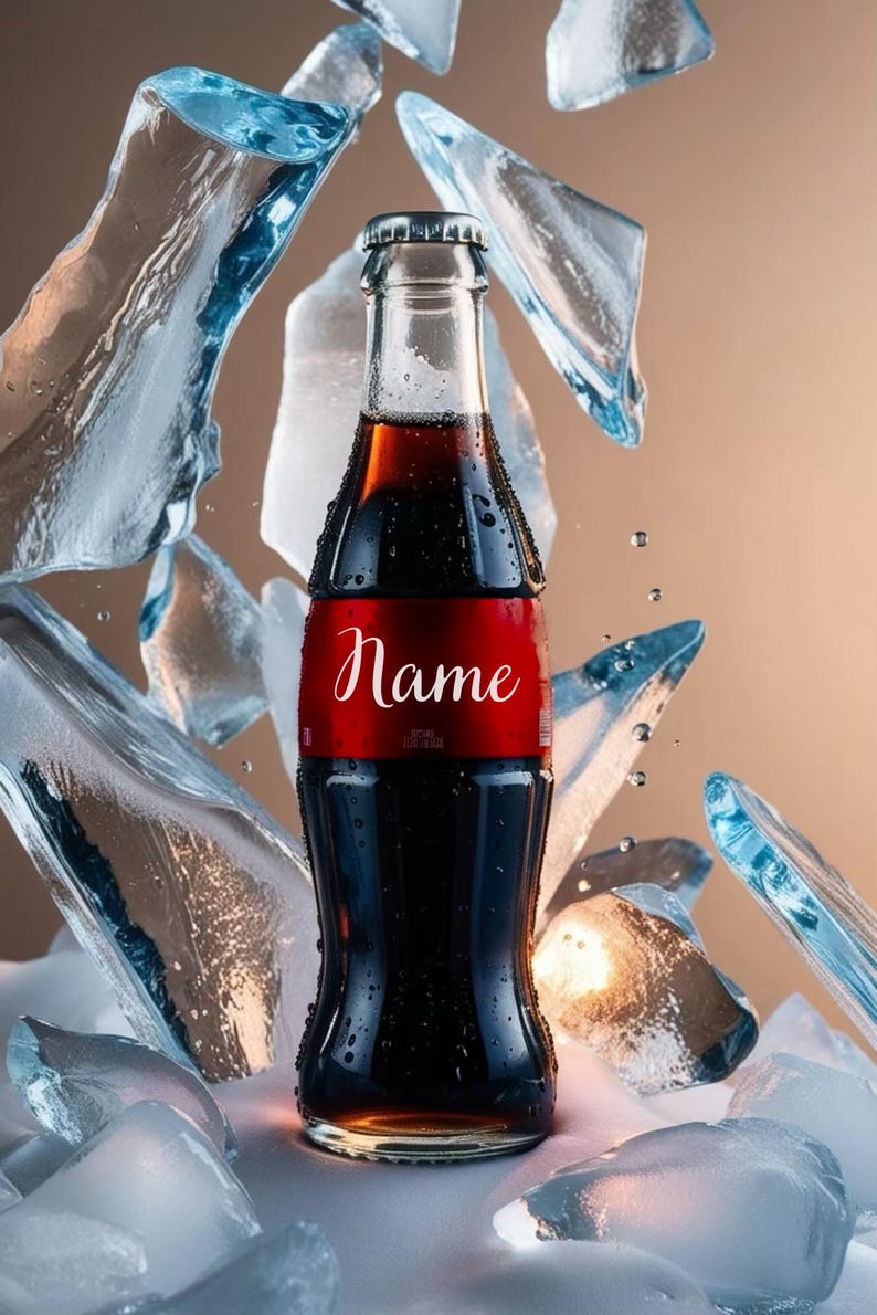 Exclusive Digital Bottle. Photo of Coca-cola Bottle With Your Name on ...