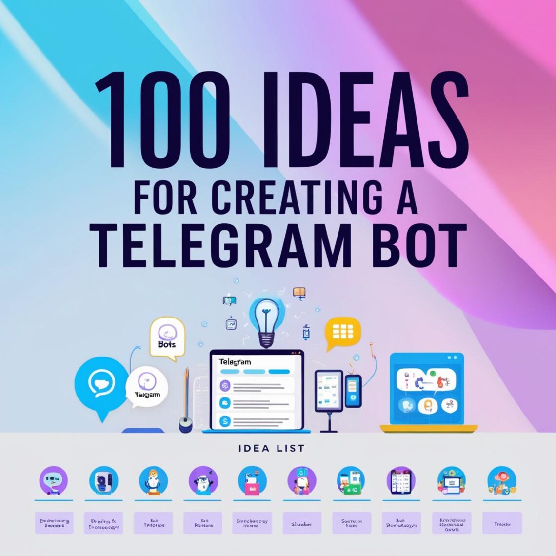 100 Unique Ideas for Creating Telegram Bots That Will Be Relevant in ...