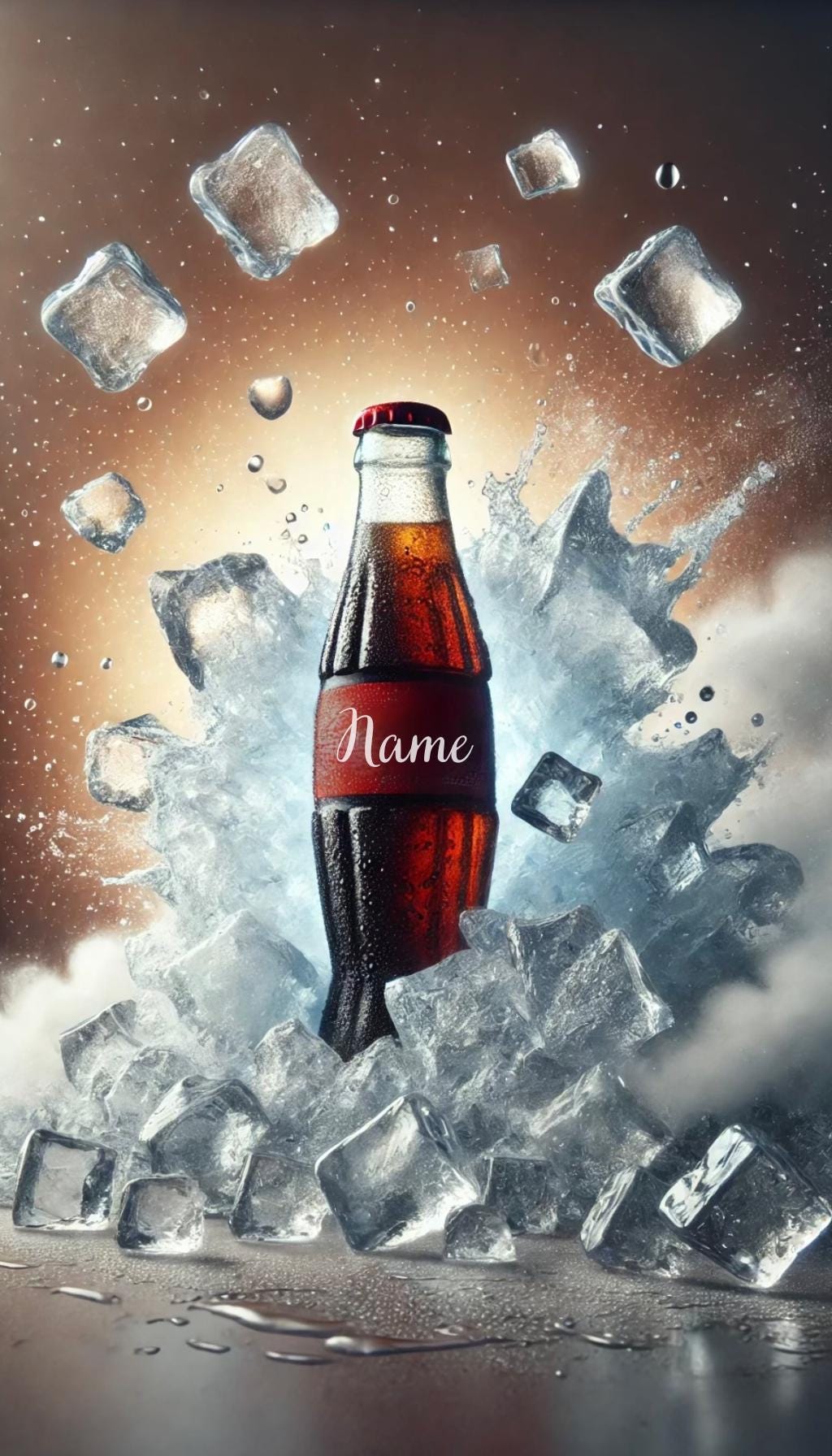 Personalized Coca-cola Bottle Photo With Your Name – a Unique Digital ...