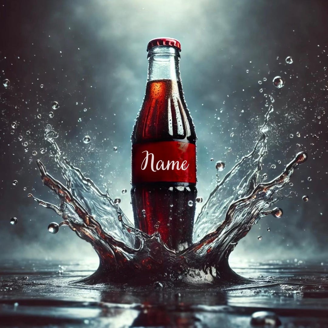 Personalized COCA-COLA Bottle Photo – Unique Digital Product - Etsy