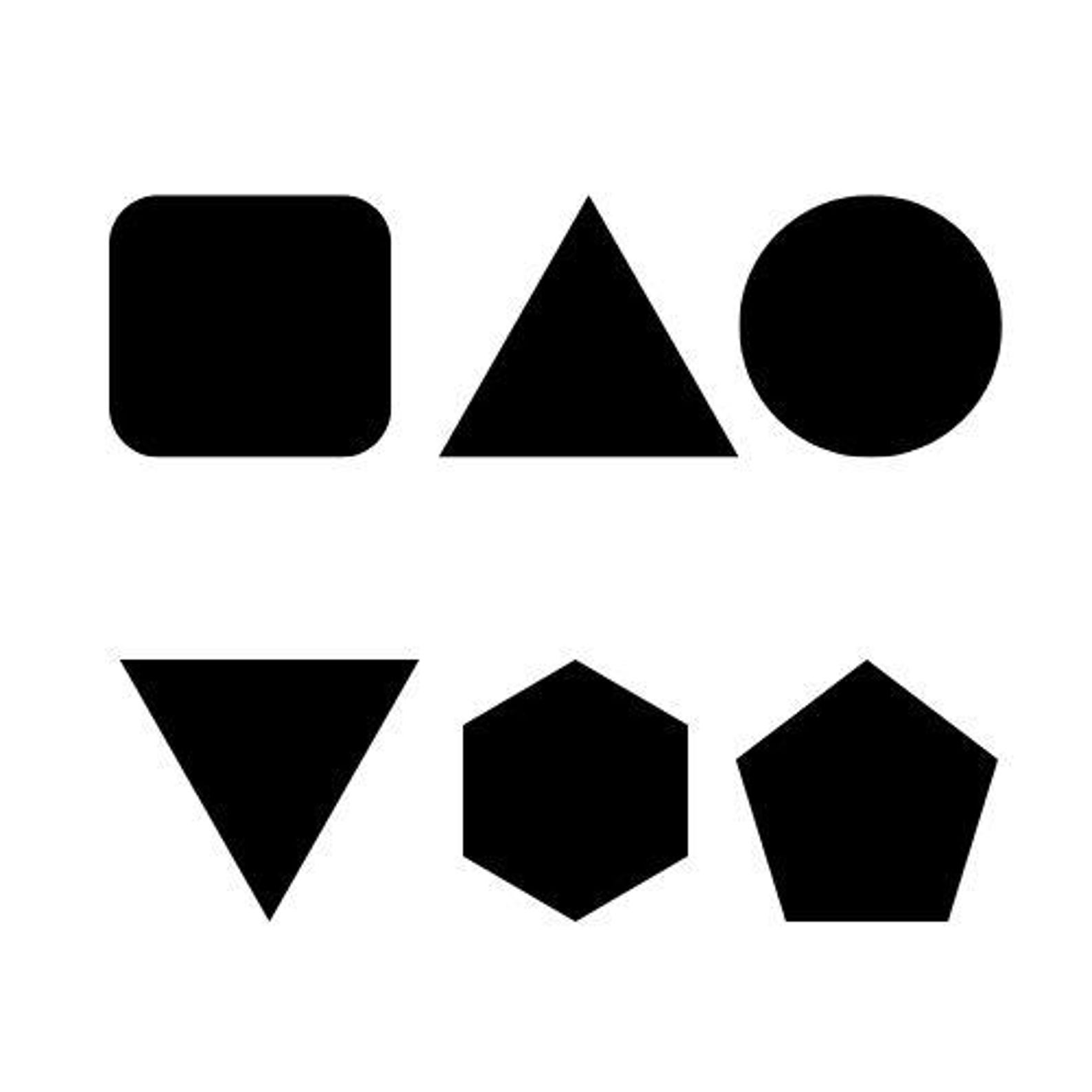 Digital Geometric Shapes: Collection of 6 Forms in PDF – Instant ...