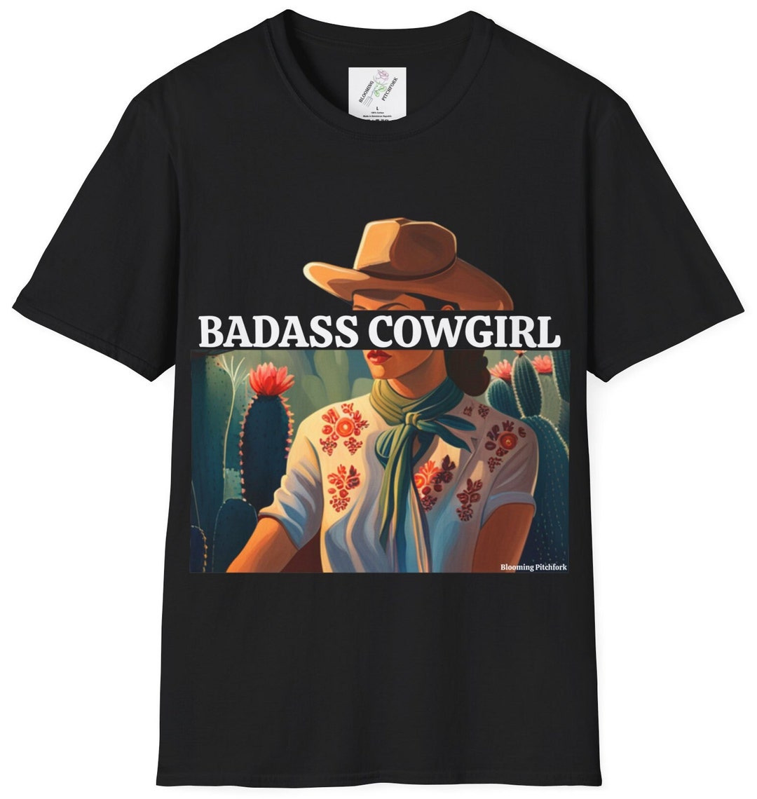 Badass Cowgirl Shirt Western Shirt Camisa Vaquera Southwestern Shirt ...