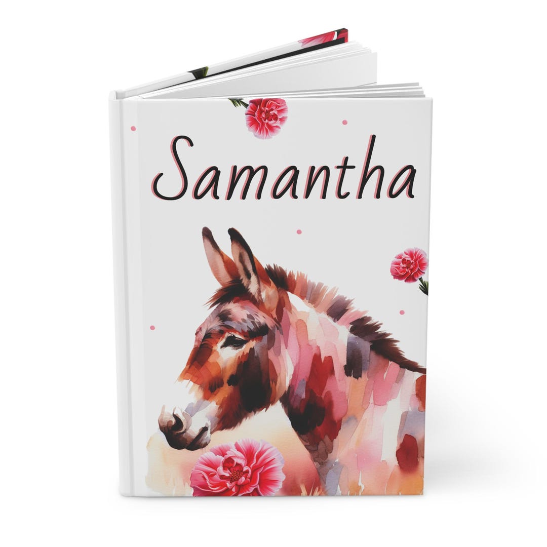 Personalized Donkey Journal, Custom Donkey Journal, Donkey Diary ...
