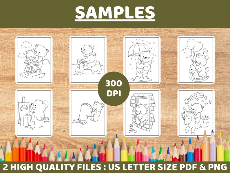 20 Cute Teddy Bears Coloring Pages Easy Pages for Kids Printable Sheets ...