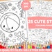 30 Summer Coloring Activities Easy Pages for Kids Preschool Primary ...