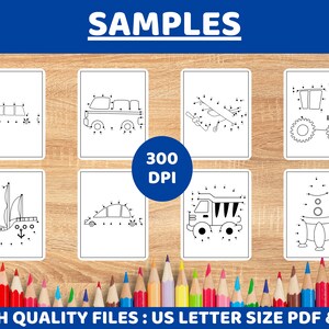 28 Vehicles Dot to Dot Coloring Pages Easy for Kids Children Printable ...