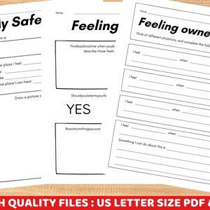 3 Expressing Emotions Printable Sheets Communication Kids Relationship ...